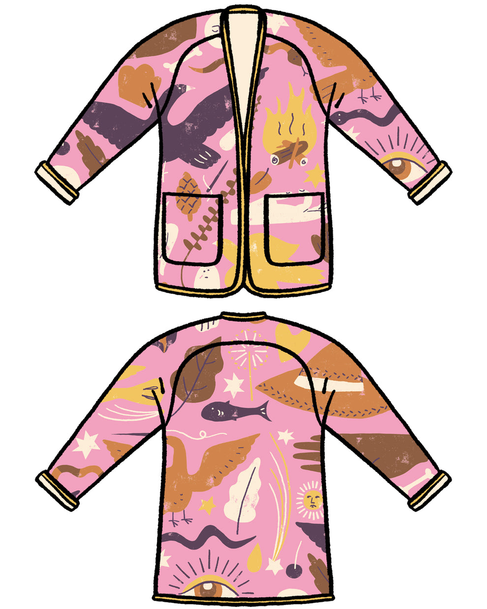 Raglan Sleeve Heirloom Jacket - Star – Sown